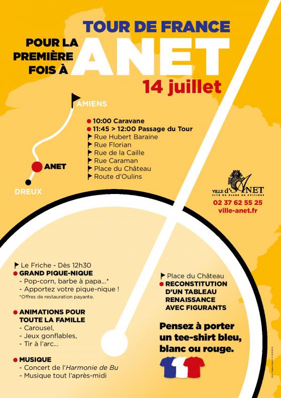 Passage tour de France à Anet - Mairie d'Anet